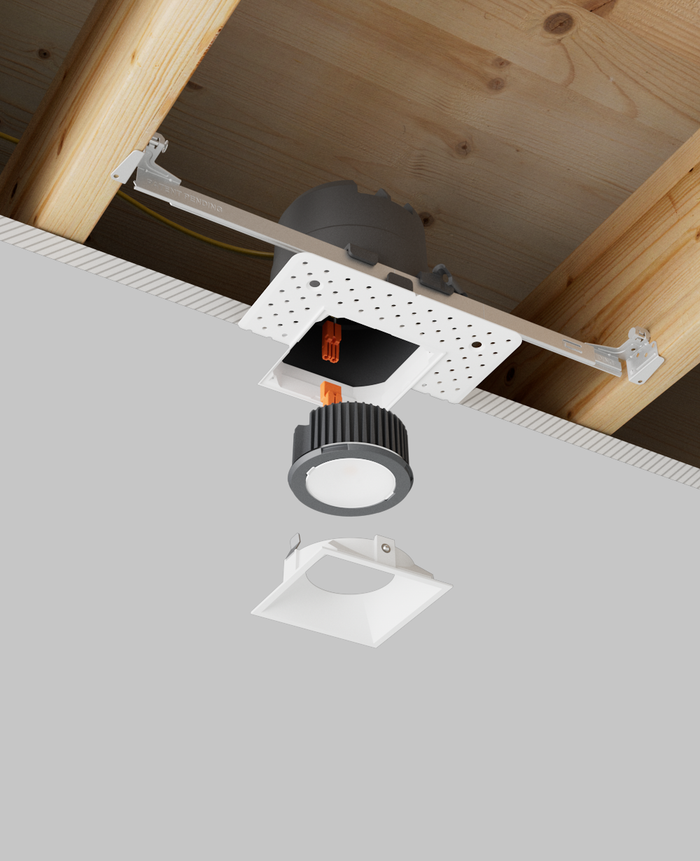 Flangeless Recessed Lighting Kit - Trimless Architectural Design - LUSA